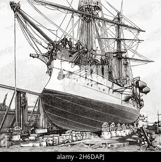 Hydraulically operated dry dock at the Port of San Francisco. General ...