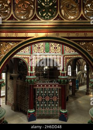 Interior view of Crossness Pumping Station showing one of the four ...