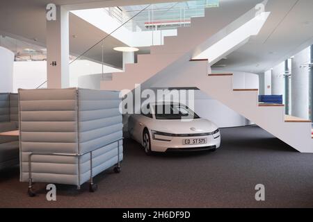 Potsdam, Germany. 15th Nov, 2021. VW chief designer Klaus Zyciora ...