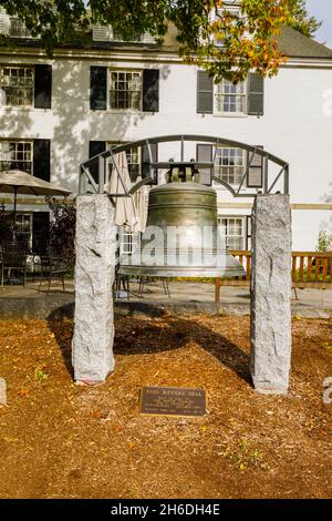 The Paul Revere Bell cast in 1823 by Boston Foundry on display in the ...