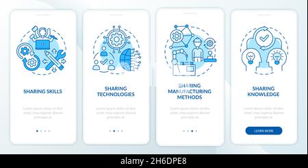 Technology dissemination onboarding mobile app page screen Stock Vector ...