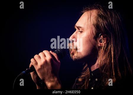 Copenhagen, Denmark. 13th, November 2021. Molchat Doma perform a live ...