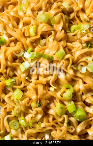 Homemade Asian Soy Scallion Noodles with Sesame Stock Photo - Alamy