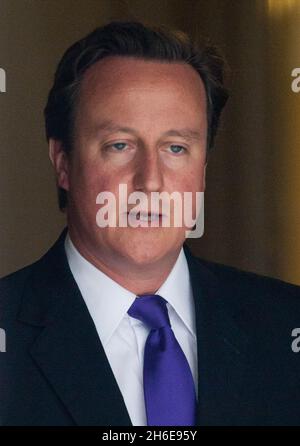 PM David Cameron pictured in Downing Street, London Stock Photo - Alamy