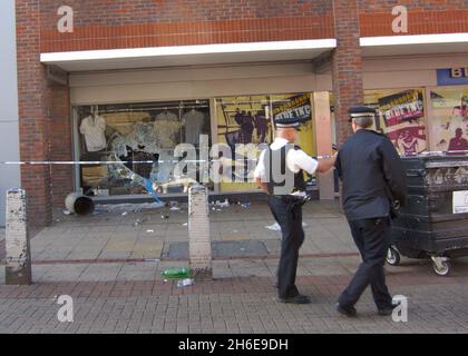 London riots - Shops and banks were smashed in Walthamstow, East London ...