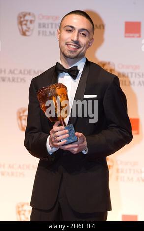 Actor Adam Deacon poses in the Winner's Photo Room during the British ...