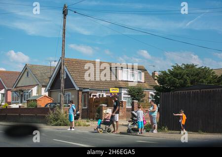 General view of Jaywick seaside town in Essex. British seaside towns ...