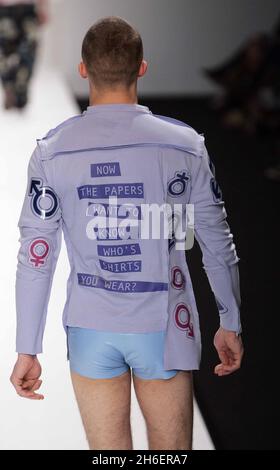 Boy George B-Rude catwalk show at London Fashion Week Stock Photo - Alamy