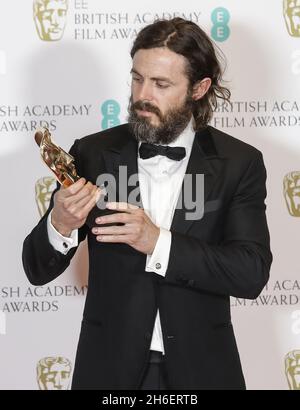CASEY AFFLECK WINS BEST ACTOR at the EE British Academy of Film awards ...