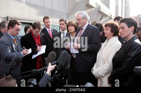 John ap Rhys Pryce and wife Stella pictured outside the Old Bailey ...