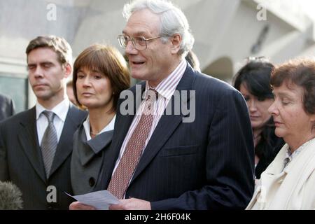 John ap Rhys Pryce and wife Stella pictured outside the Old Bailey ...