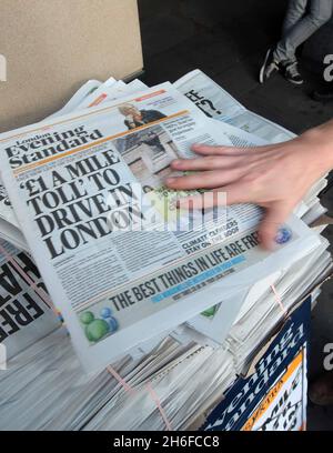 The Evening Standard became a free newspaper today for the first time ...