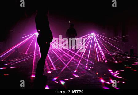 The 'Speed Of Light', an art installation using 148 lasers , has been ...
