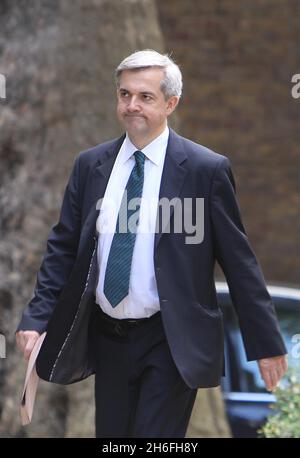 Chris Huhne pictured in Downing Street today Stock Photo - Alamy