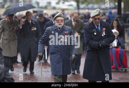 Second World War veterans braved the rain during Remembrance Sunday in ...