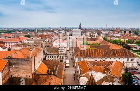 Aerial view over the city of Timisoara in Romania Stock Photo - Alamy
