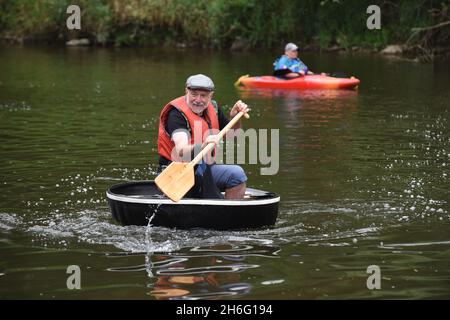 Ironbridge Coracle Regatta. August 2021 Stock Photo - Alamy