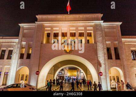 Historic Bab Al Bahrain Gate, the Main Entrance to Manama Souq Old ...