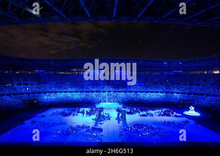 Dancers perform during the closing ceremony of the Winter Olympic Games ...