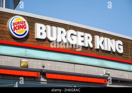 Burger king shop front sign building exterior facade signs signage ...