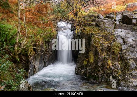 Ritsons Force Waterfall on Mosedale Beck in Mosedale in the Lake ...