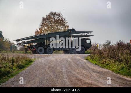 Alvis Unipower Tank Bridge Transporter Stock Photo - Alamy