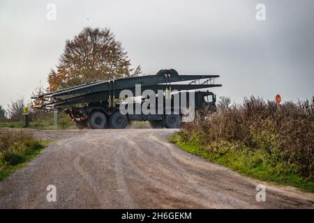 Alvis Unipower Tank Bridge Transporter Stock Photo - Alamy