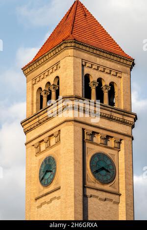 Clock Tower In Riverfront Park. Spokane, Washington Stock Photo - Alamy