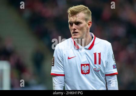 Karol SWIDERSKI of Poland looks on during the 2022 FIFA World Cup ...