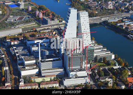 Pharmaceutical company Roche, factory building, pharmaceutical industry ...