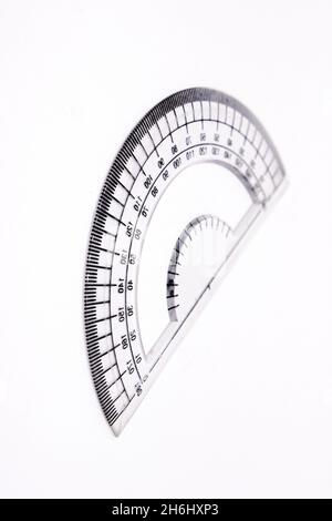 Protecter maths isolated on white background with selective focus Stock ...