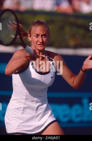 Professional tennis player Mary Pierce, here in May 1993, during the ...