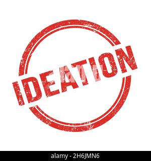 IDEATION text written on red round vintage rubber stamp Stock Photo - Alamy