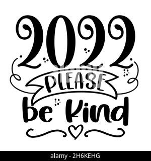 Happy New Year 2022 - Inspirational Christmas handwritten words ...