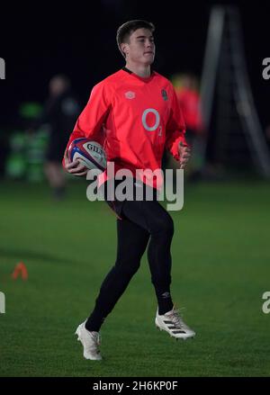 England's Tommy Freeman during a training session at Pennyhill Park ...