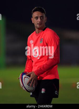 England's Alex Mitchell during a training session at the LNER Community ...