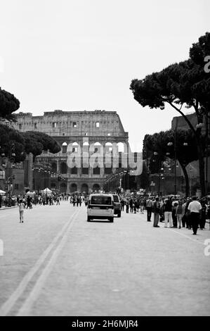 the magic of the roma downtown in italy Stock Photo - Alamy