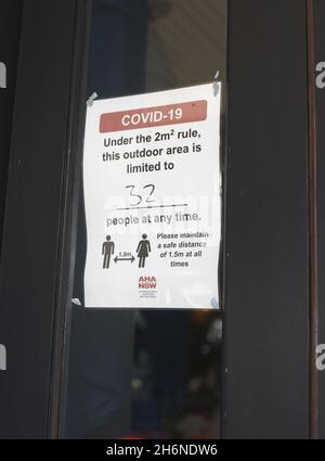 Australian Covid-19 signage indicating proximity of a Covid-19 testing ...