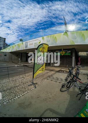 LAGOS, PORTUGAL - Sep 23, 2021: Portuguese banks: a front view of the ...