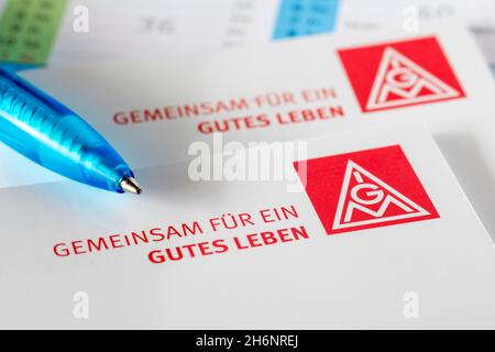 Logo, IG Metall, Calendar, Germany Stock Photo - Alamy