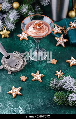 Christmas North pole martini cocktail Stock Photo - Alamy