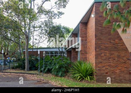 The West Lindfield community hall in Sydney, Australia is a post war ...