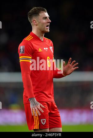 Joe Rodon during the FIFA World Cup, Qatar. , . in Doha, Qatar. (Photo ...
