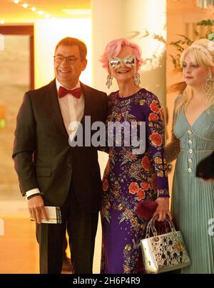 (l-r) Klaus Martin Rath, the German dressage rider coach Holger ...