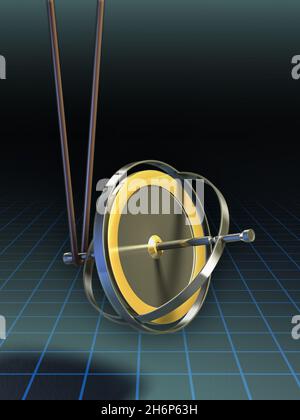 Close-up of a gyroscope Stock Photo - Alamy
