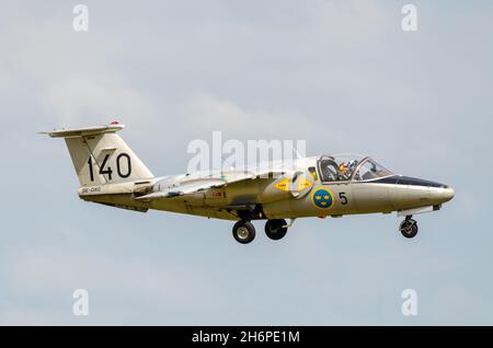 SAAB SK-60 (SAAB 105) SE-DXG OF THE SWEDISH AIR FORCE HISTORIC FLIGHT Stock Photo - Alamy