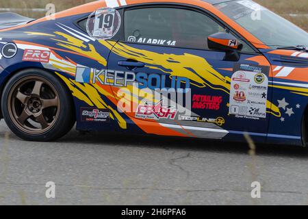 Subaru BRZ sport car, side view isolated on white background Stock ...