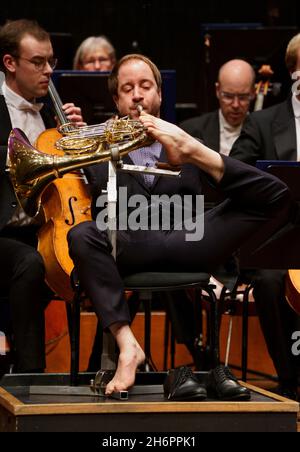 Professional French horn player Felix Klieser, the BSO???s newly ...