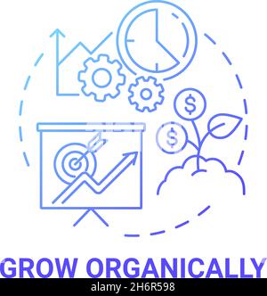 Grow organically concept icon Stock Vector Image & Art - Alamy