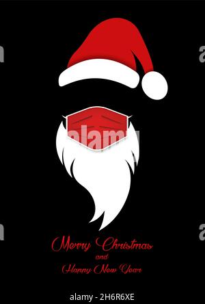 santa claus vector icon logo illustration design template Stock Vector ...